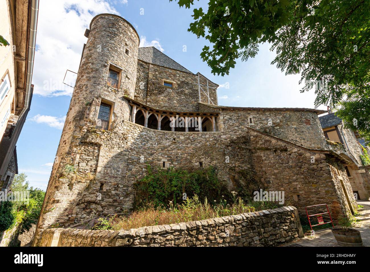 Najac, France. The Maison du Gouverneur (Governor's House or Manor) in ...