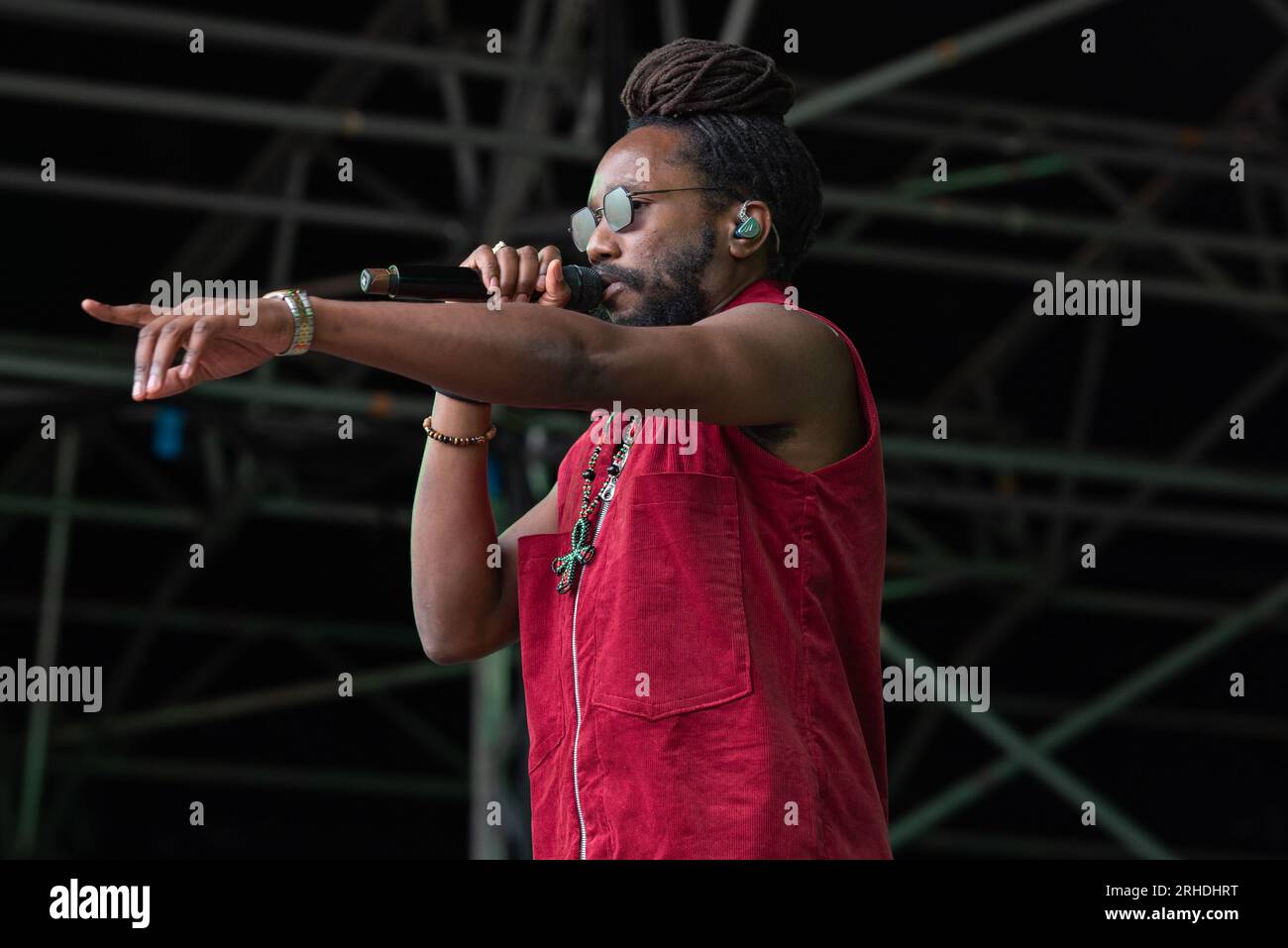 Kabaka Pyramid on Grand Central Stage at Boomtown Fair 2023 Stock Photo ...