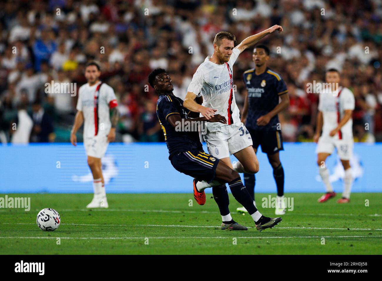 PASADENA, CA - JULY 23: Real Madrid FC midfielder Aurelien Tchouameni ...