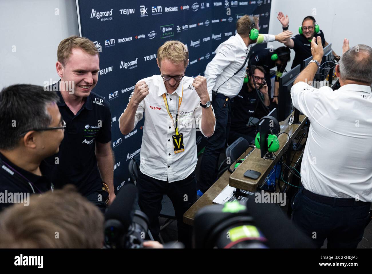 Team world championship celebration for FILIPPI Sylvain, Envision Virgin Racing Managing ...