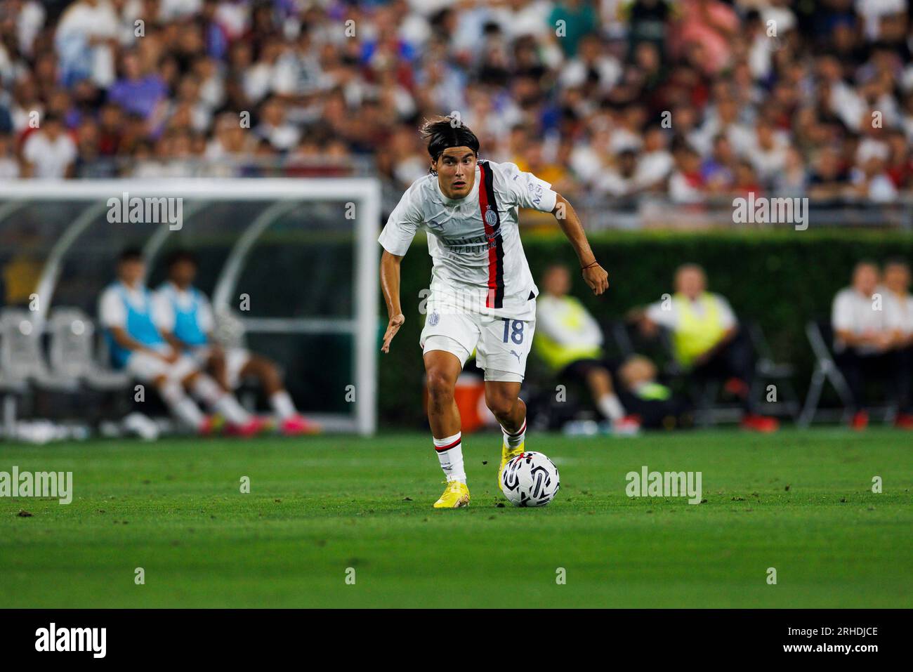 PASADENA, CA - JULY 23: AC Milan forward Lika Romero (18) during Soccer ...