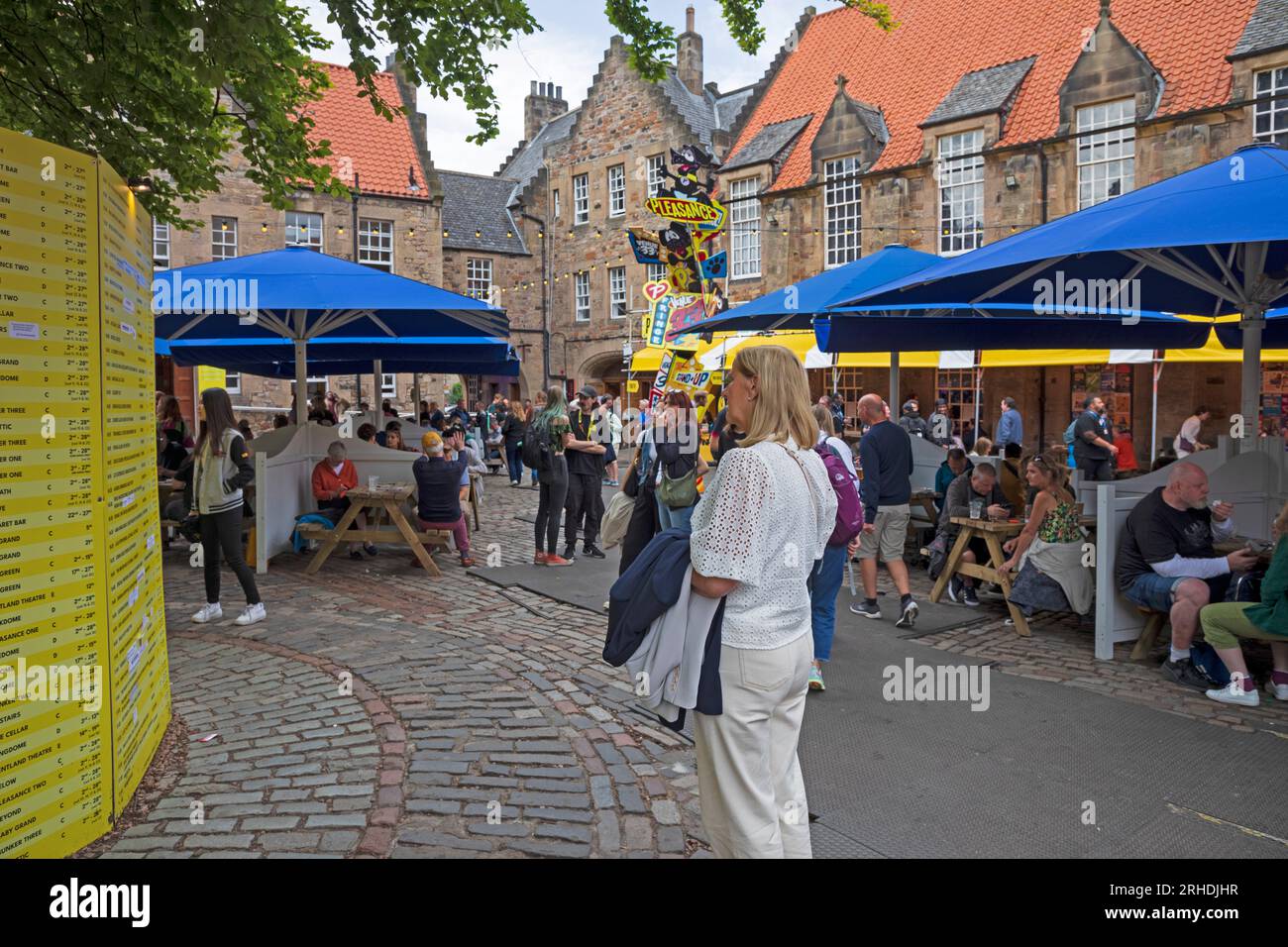 2023 Edinburgh Festival Fringe, Pleasance courtyard, Scotland, UK Stock ...