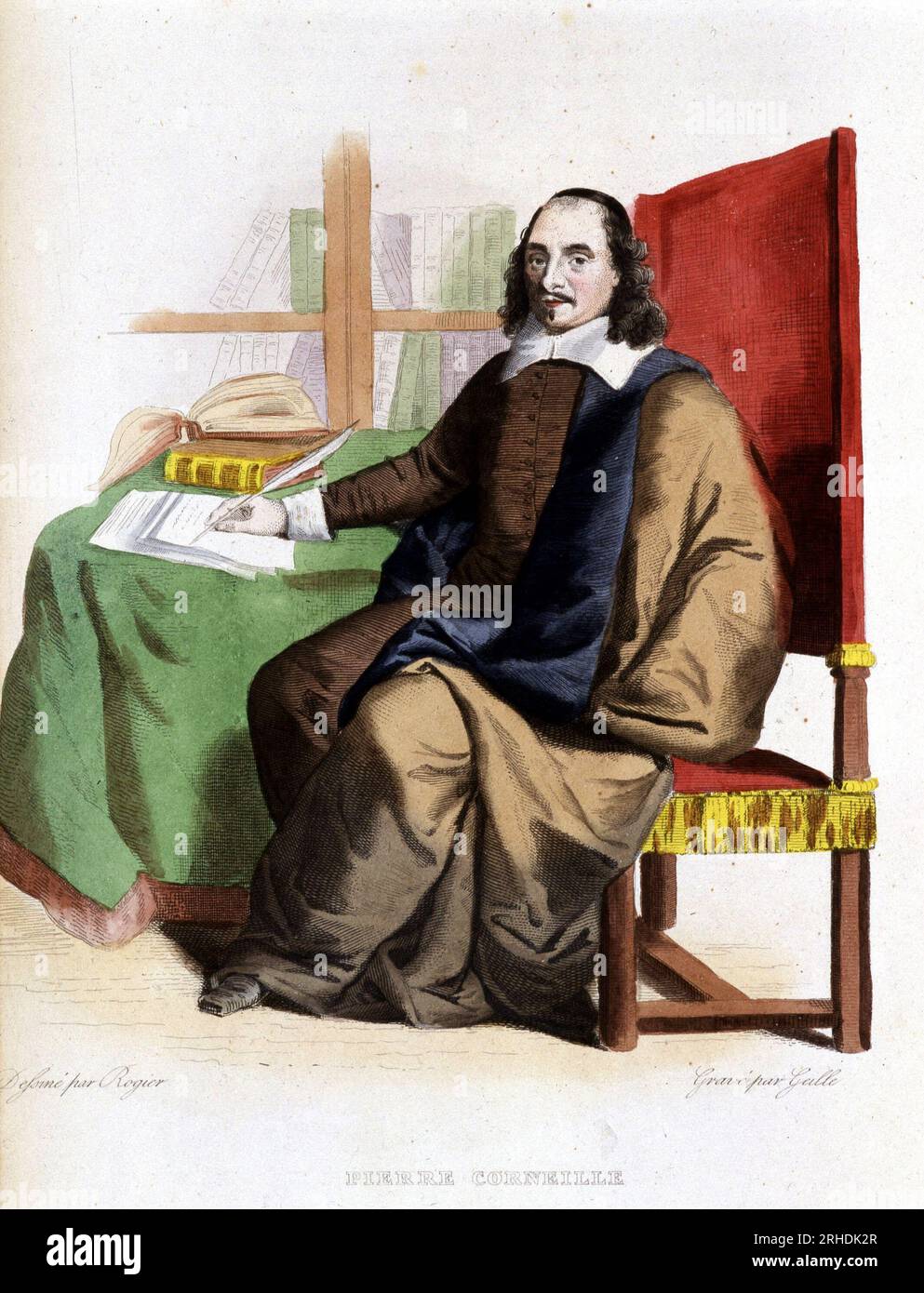 Pierre Corneille (1606 - 1684) - in Ed. Mennechet, "Le Plutarque ...