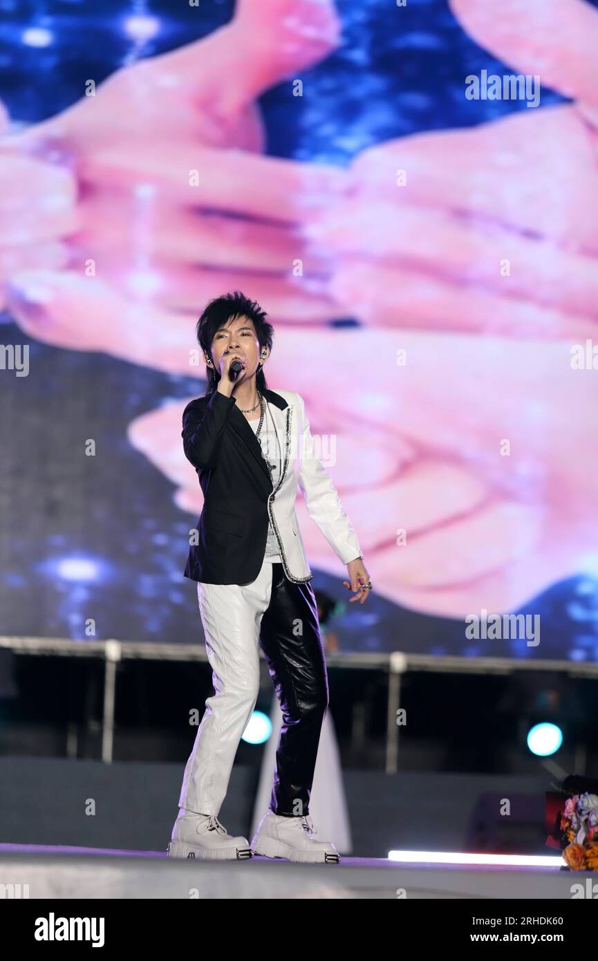 Taiwanese singer-songwriter Pan Mei-chen sings at a concert in ...