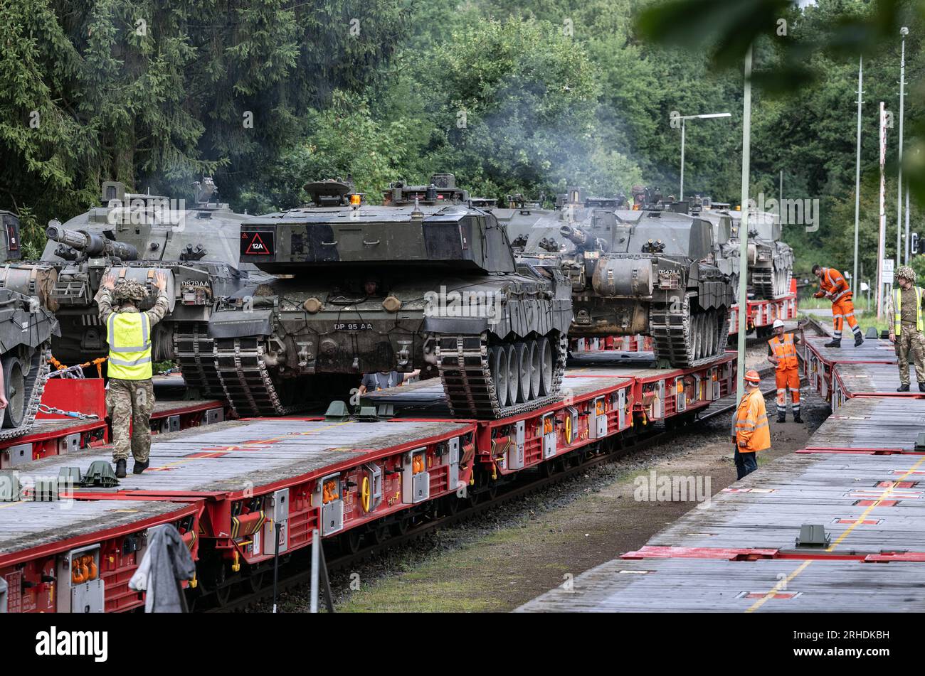 Paderborn, Germany. 16th Aug, 2023. Challenger 2 tanks of the British ...