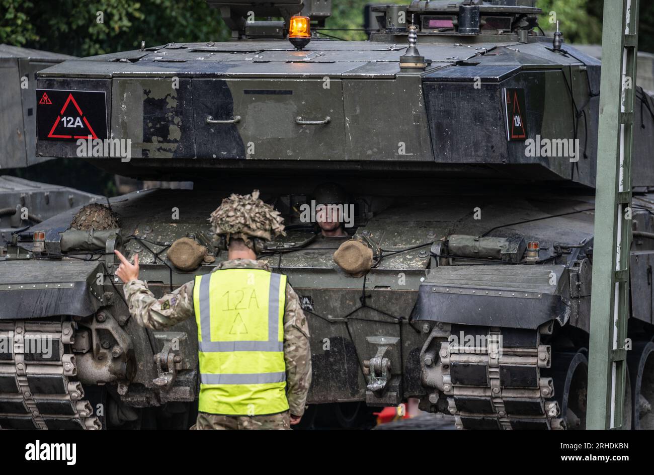 Paderborn, Germany. 16th Aug, 2023. Challenger 2 tanks of the British ...