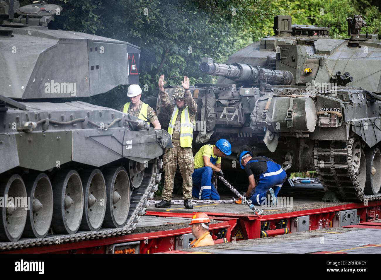 Paderborn, Germany. 16th Aug, 2023. Challenger 2 tanks of the British ...