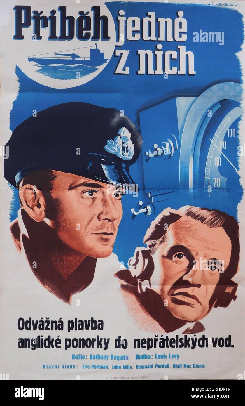 JOHN MILLS and ERIC PORTMAN in WE DIVE AT DAWN 1943 director ANTHONY ...