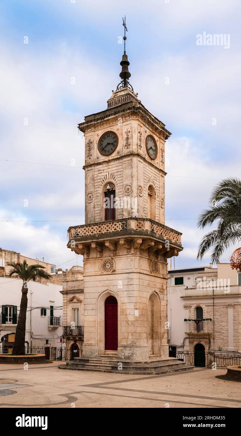 The civic clock tower, commonly known as the Clock Tower, is located in ...