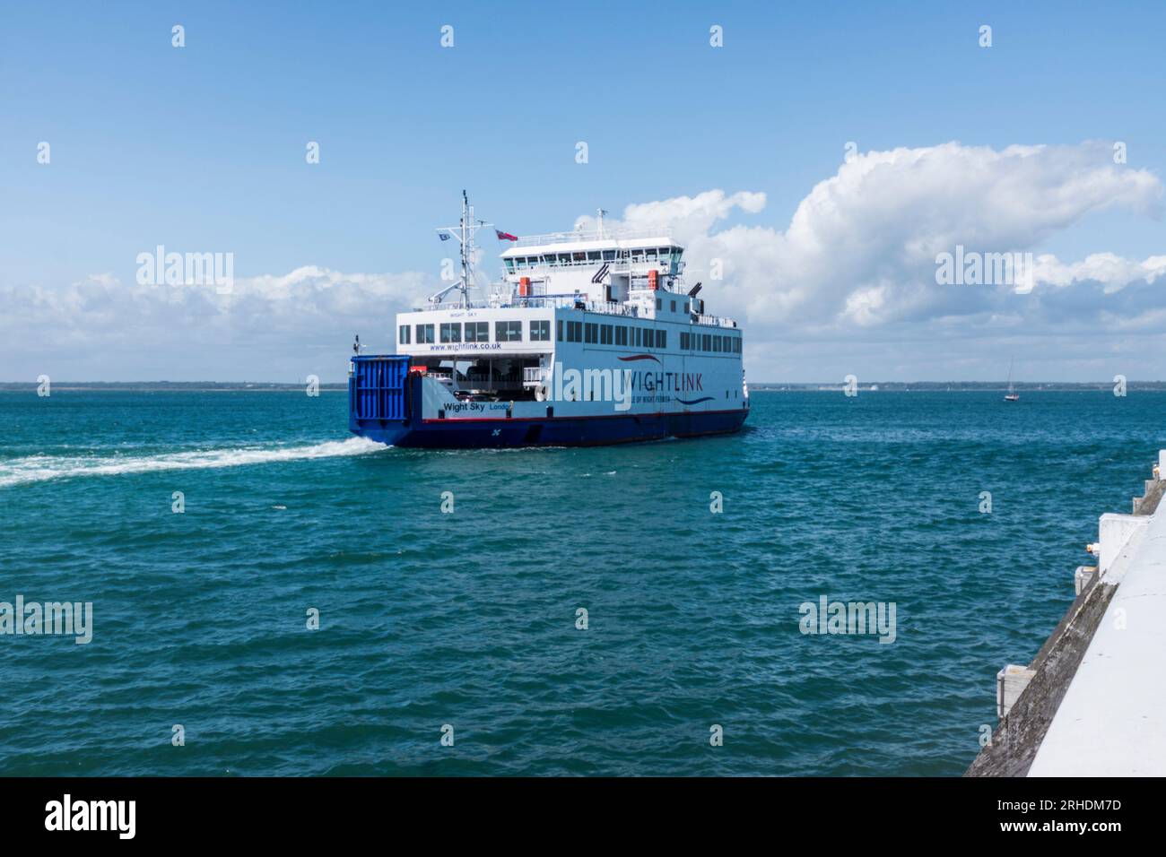 Wightlink Ferry at Yarmouth,Isle of Wight, England,UK Stock Photo - Alamy