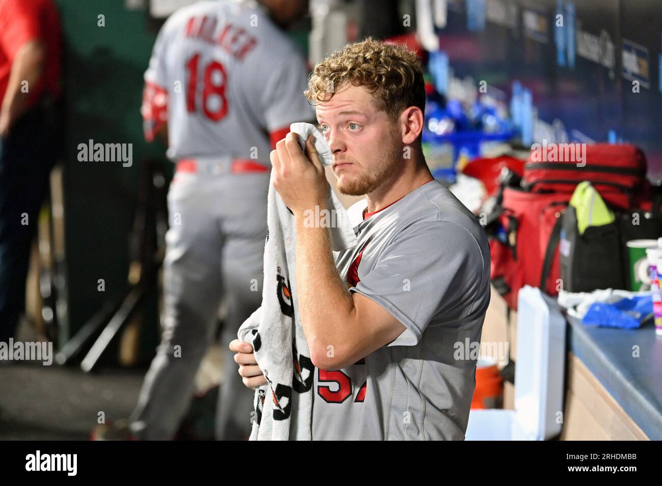 KANSAS CITY, MO - AUGUST 11: St. Louis Cardinals pitcher Zach Thompson ...