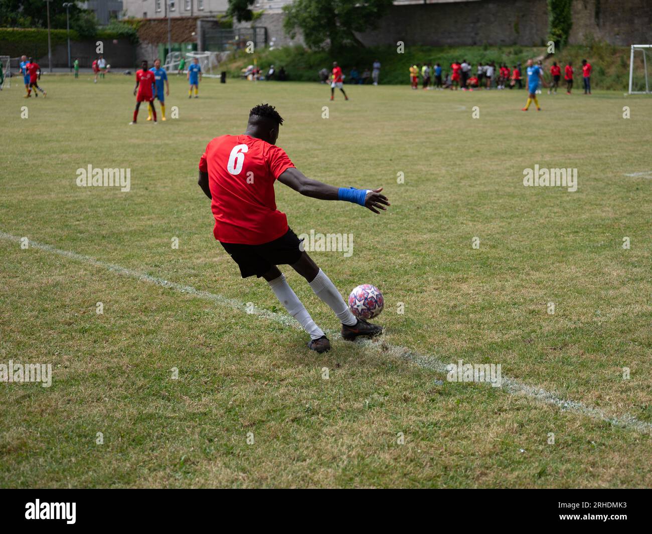 Kicking a ball hi-res stock photography and images - Alamy