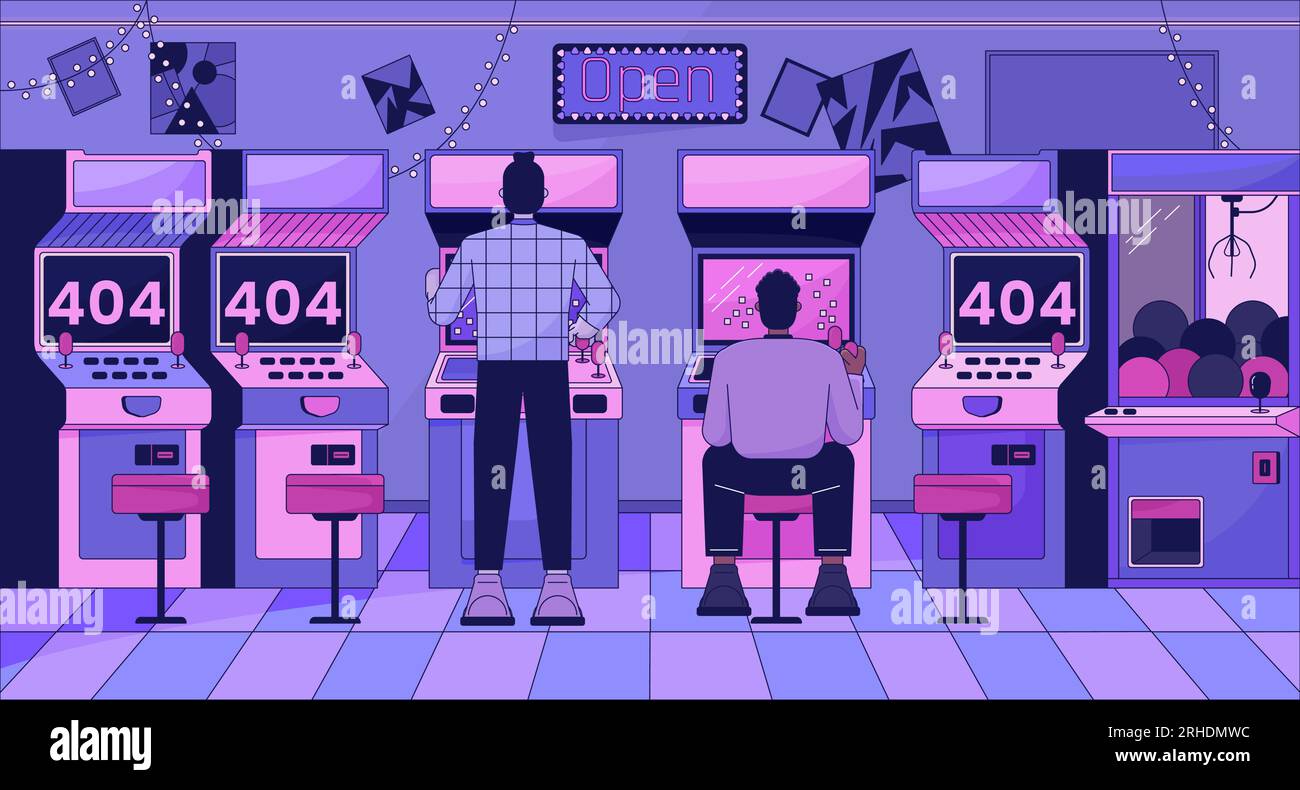 Interior arcade Stock Vector Images - Alamy