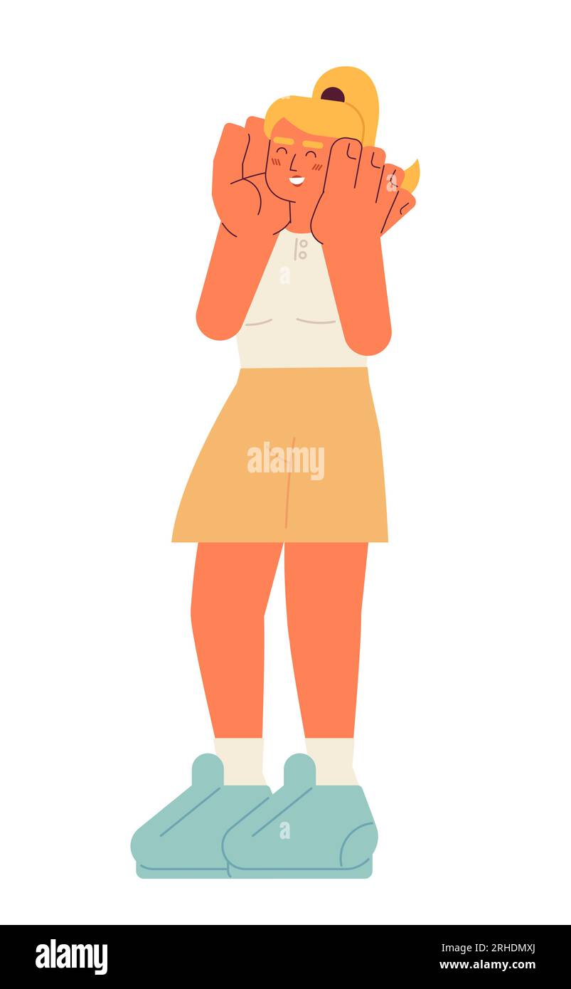 Lady delighted Stock Vector Images - Alamy
