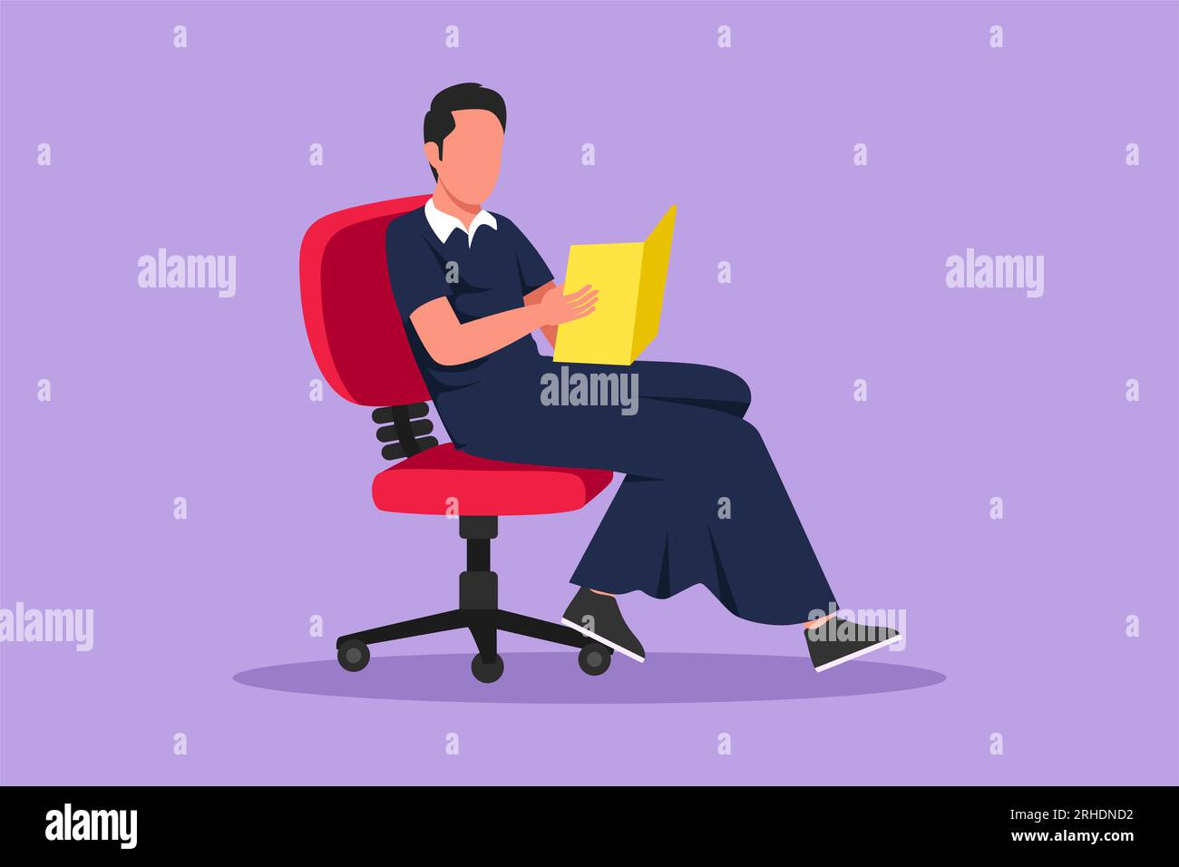 Man reading chair home library book hi-res stock photography and images ...