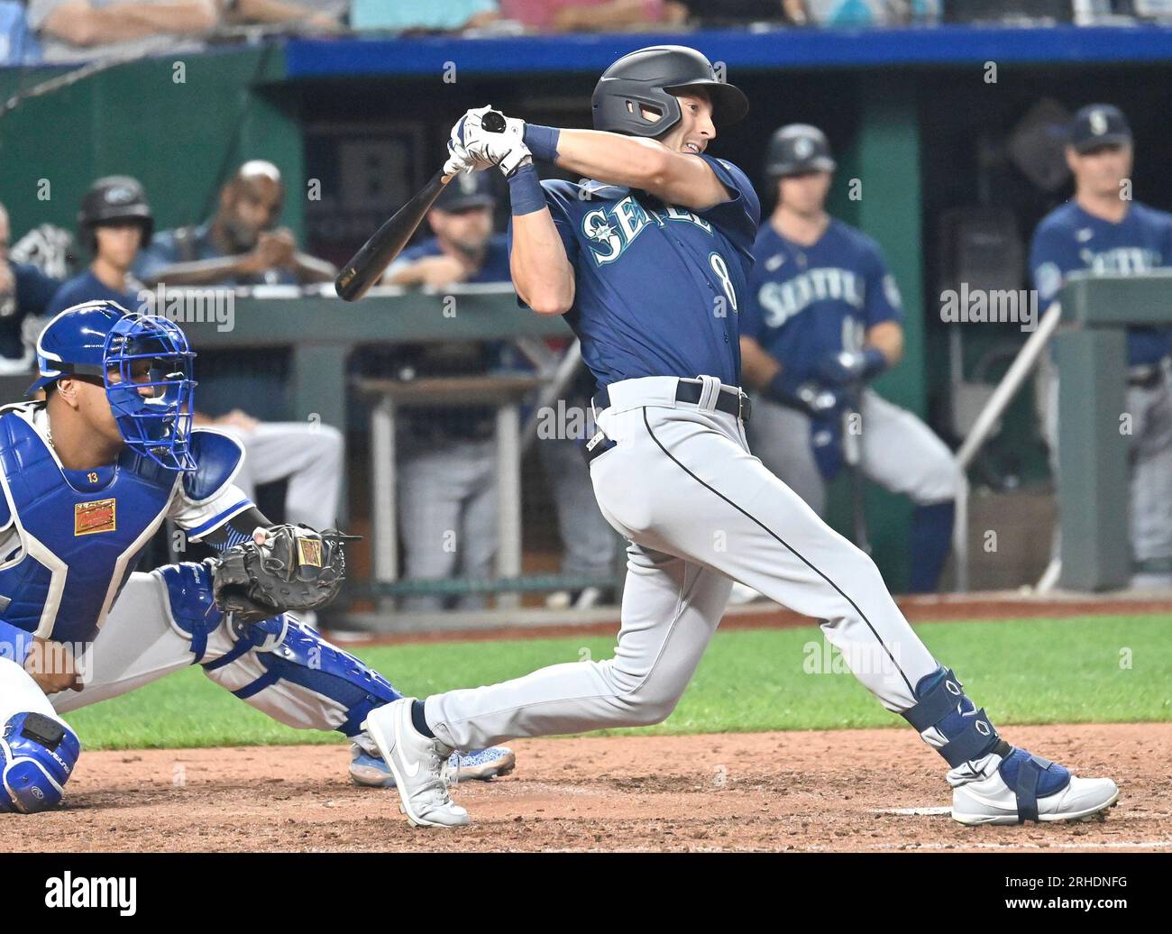 KANSAS CITY, MO - AUGUST 14: Seattle Mariners right fielder Dominic ...
