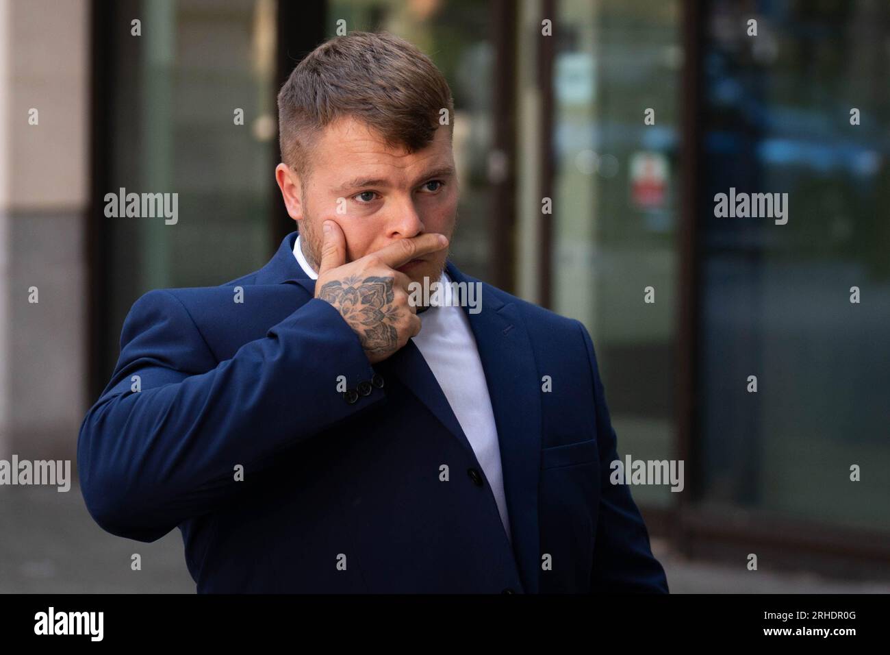 Former Surrey Police officer Adam Davies leaves Westminster Magistrates ...