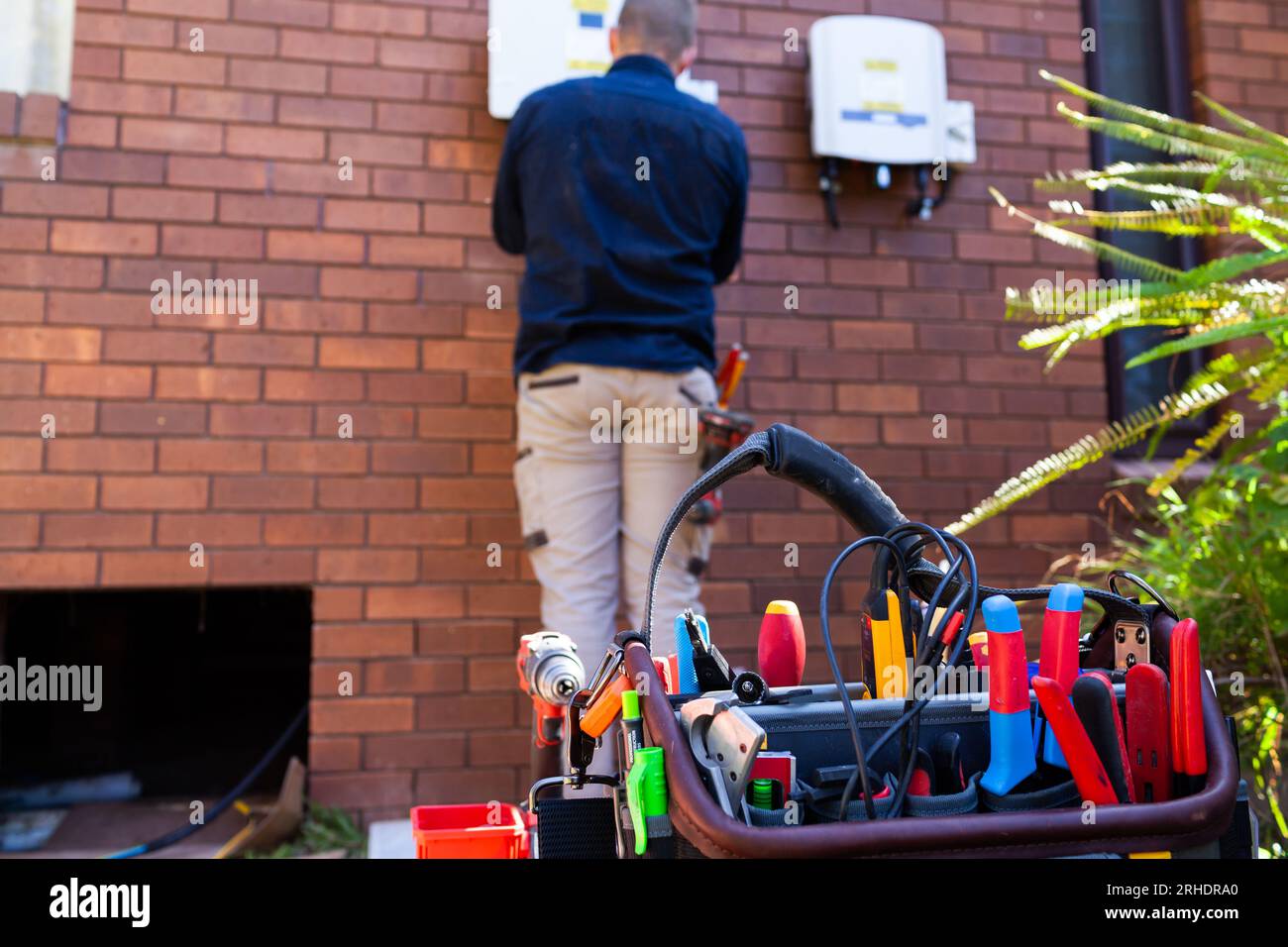 Installing solar power system hi-res stock photography and images - Alamy