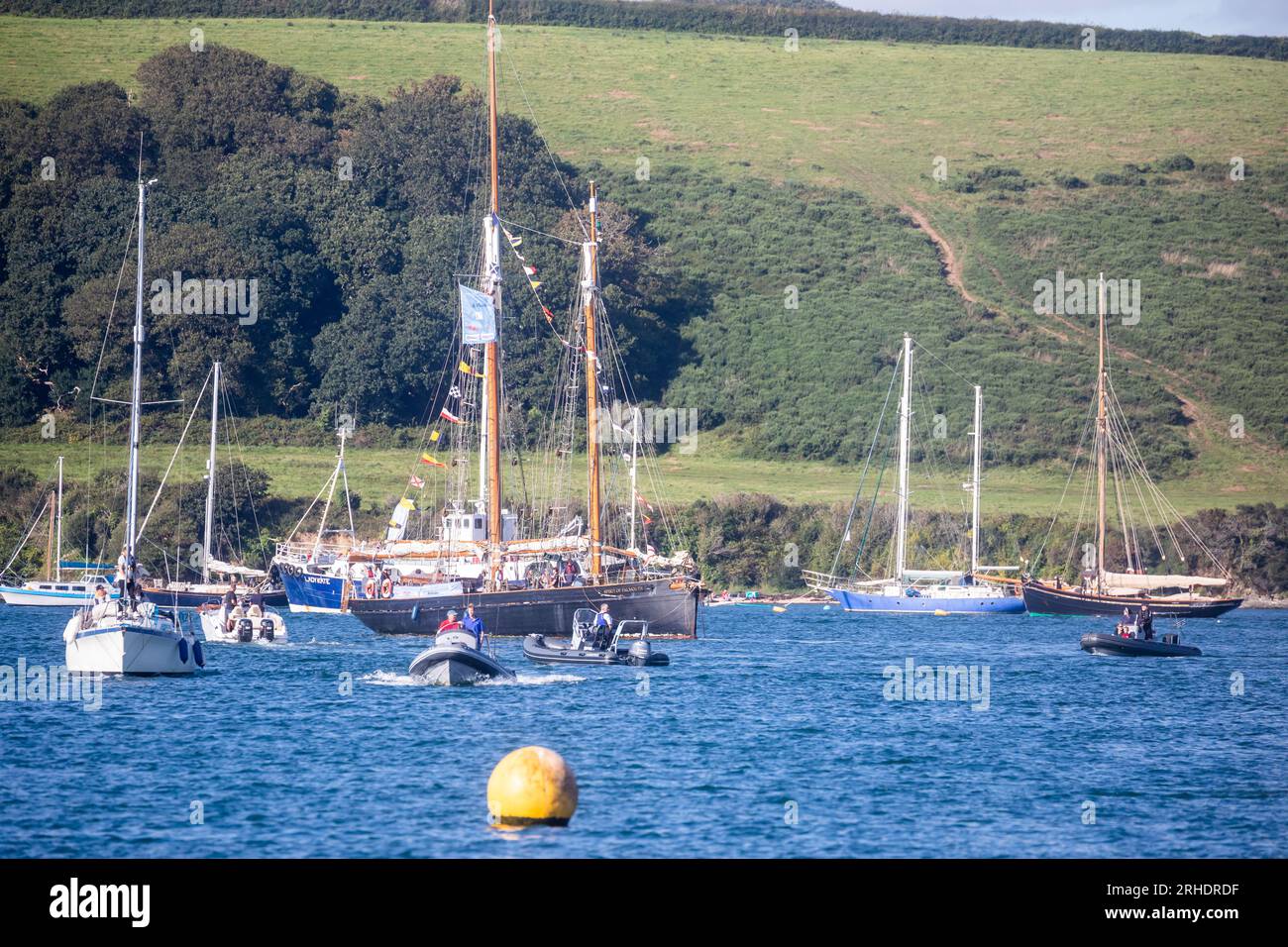 Falmouth Tall ships Race 2023, ships moored in Falmouth Docks, Cornwall ...