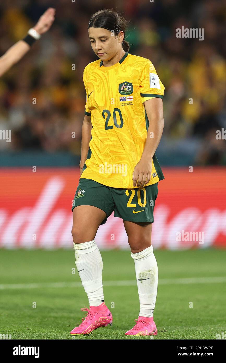 Sam Kerr #20 of Australia during the FIFA Women's World Cup 2023 Semi ...