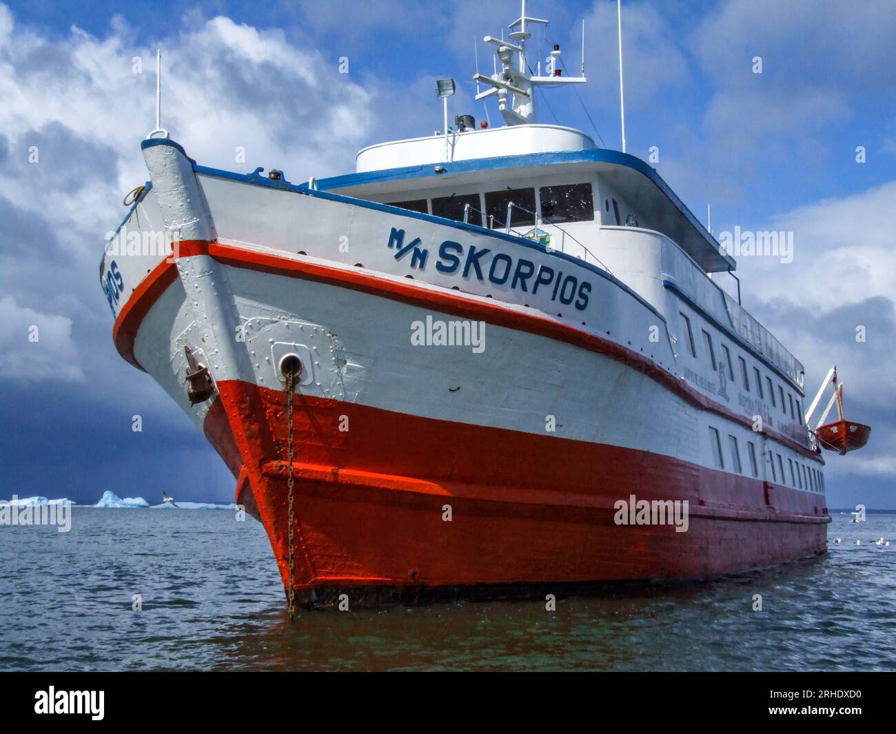 The MV Skorpios I, a wooden cruise ship, on a cruise to the San Rafael ...