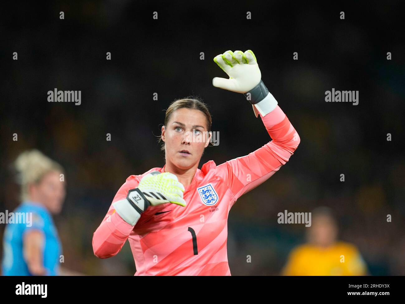 Sydney, Australia. August 16 2023: Mary Earps (England) looks on during ...