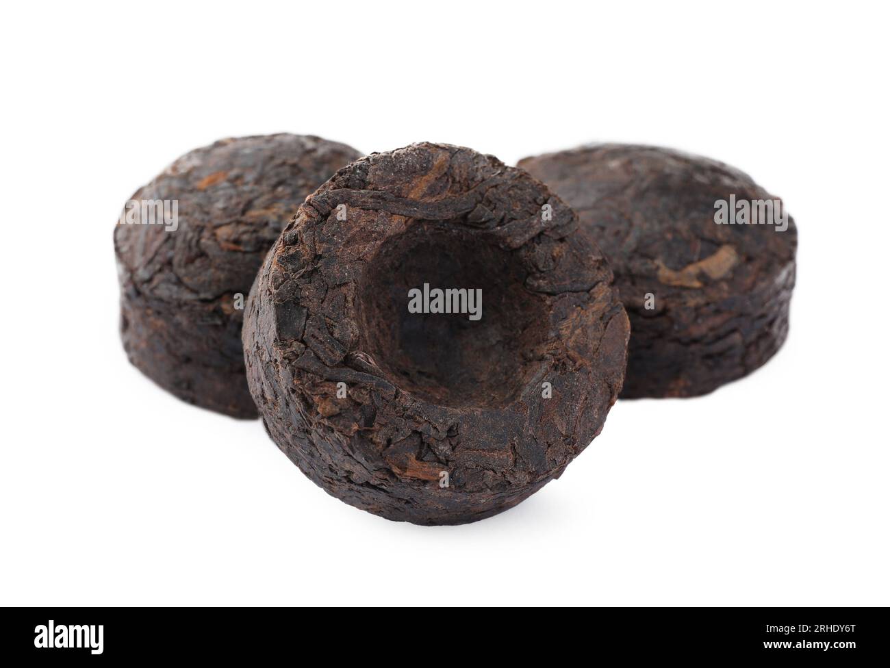 Cake shaped traditional Chinese pu-erh tea isolated on white Stock ...