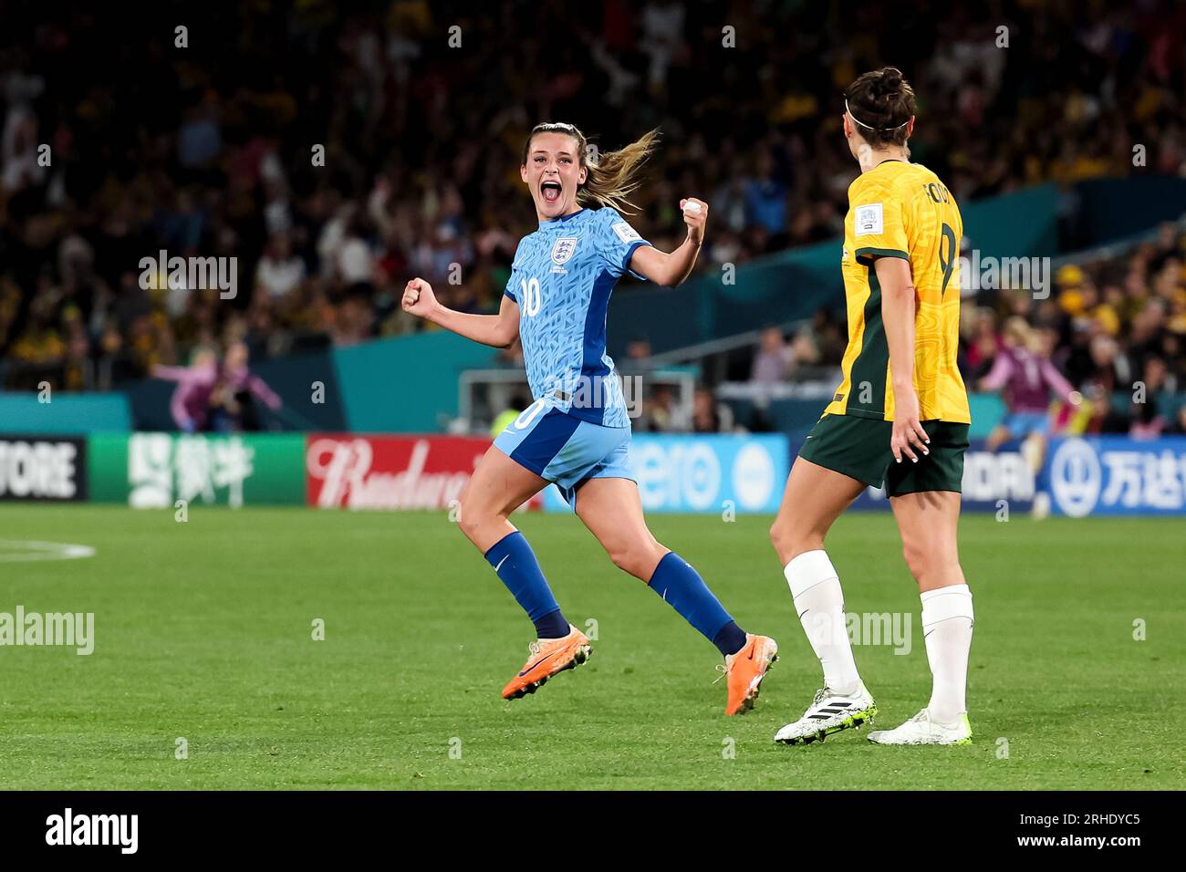 Sydney, Australia, 16 August, 2023. Ella Toone of England celebrates ...