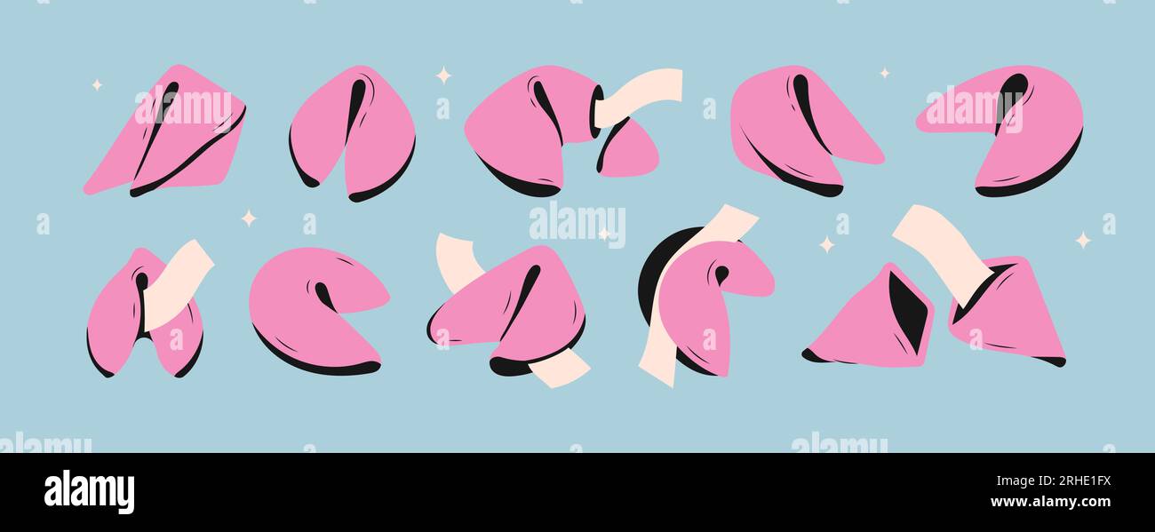 Vector illustration flat cookies Stock Vector Images - Alamy