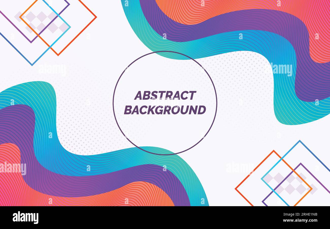 Abstract colourful background with liquid shape geometric composition ...