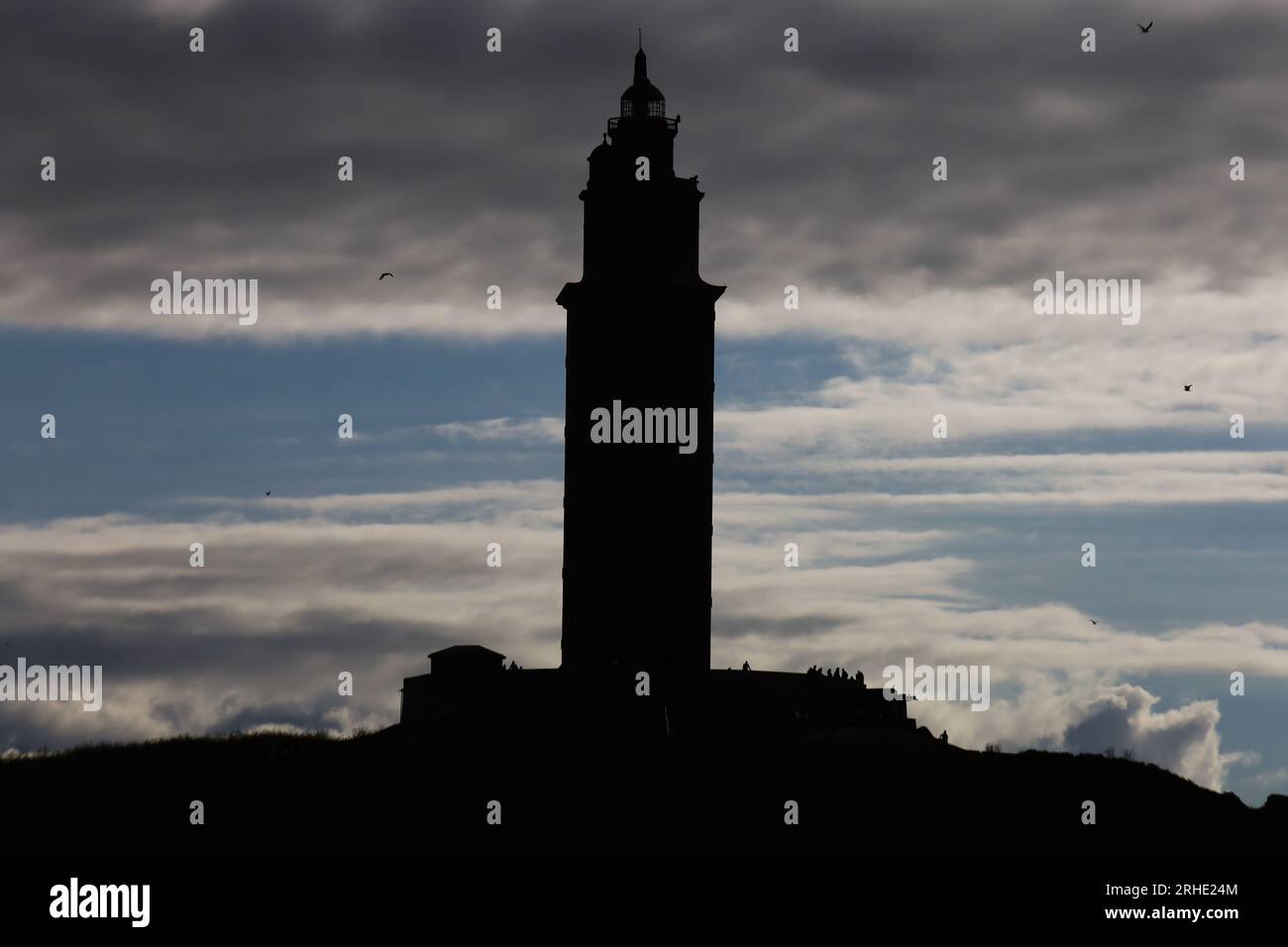August 15, 2023: A CoruÃ±a, Galicia, Spain. The Tower of Hercules, the ...