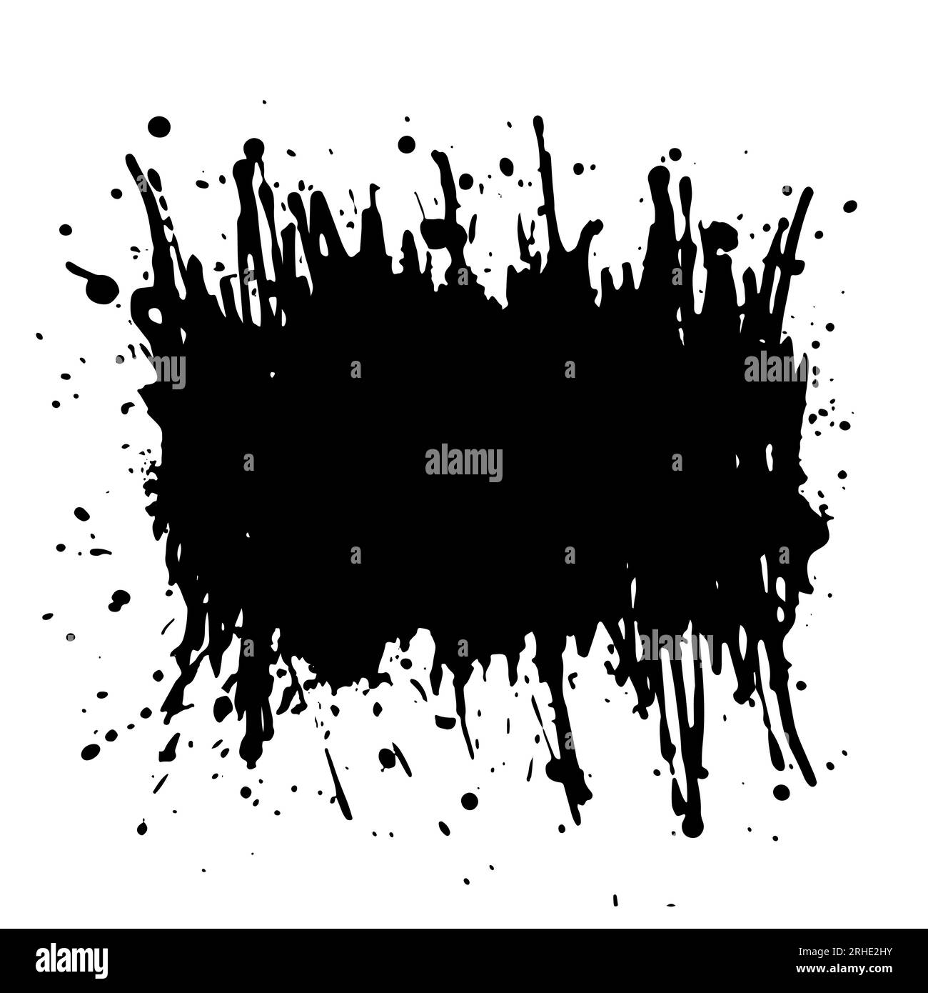 Grunge background. Abstract black grunge splashes. Vector illustration ...