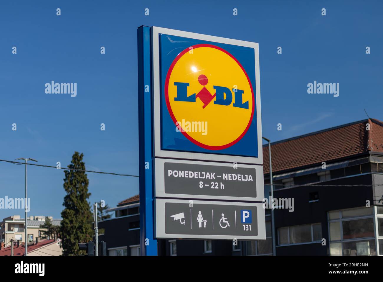Lidl logo on parking hi-res stock photography and images - Alamy