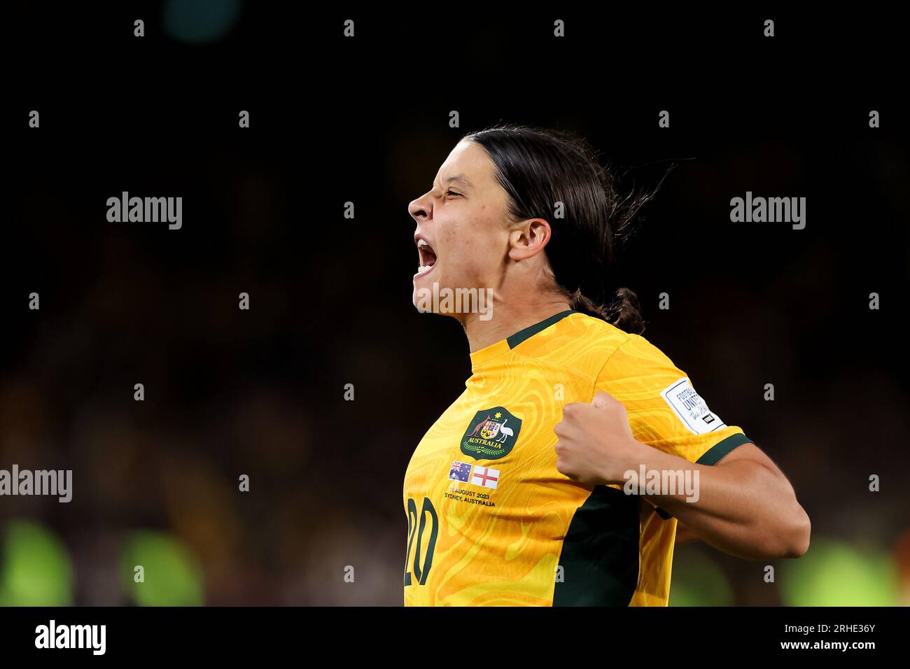Sam kerr celebrates australia hi-res stock photography and images - Alamy