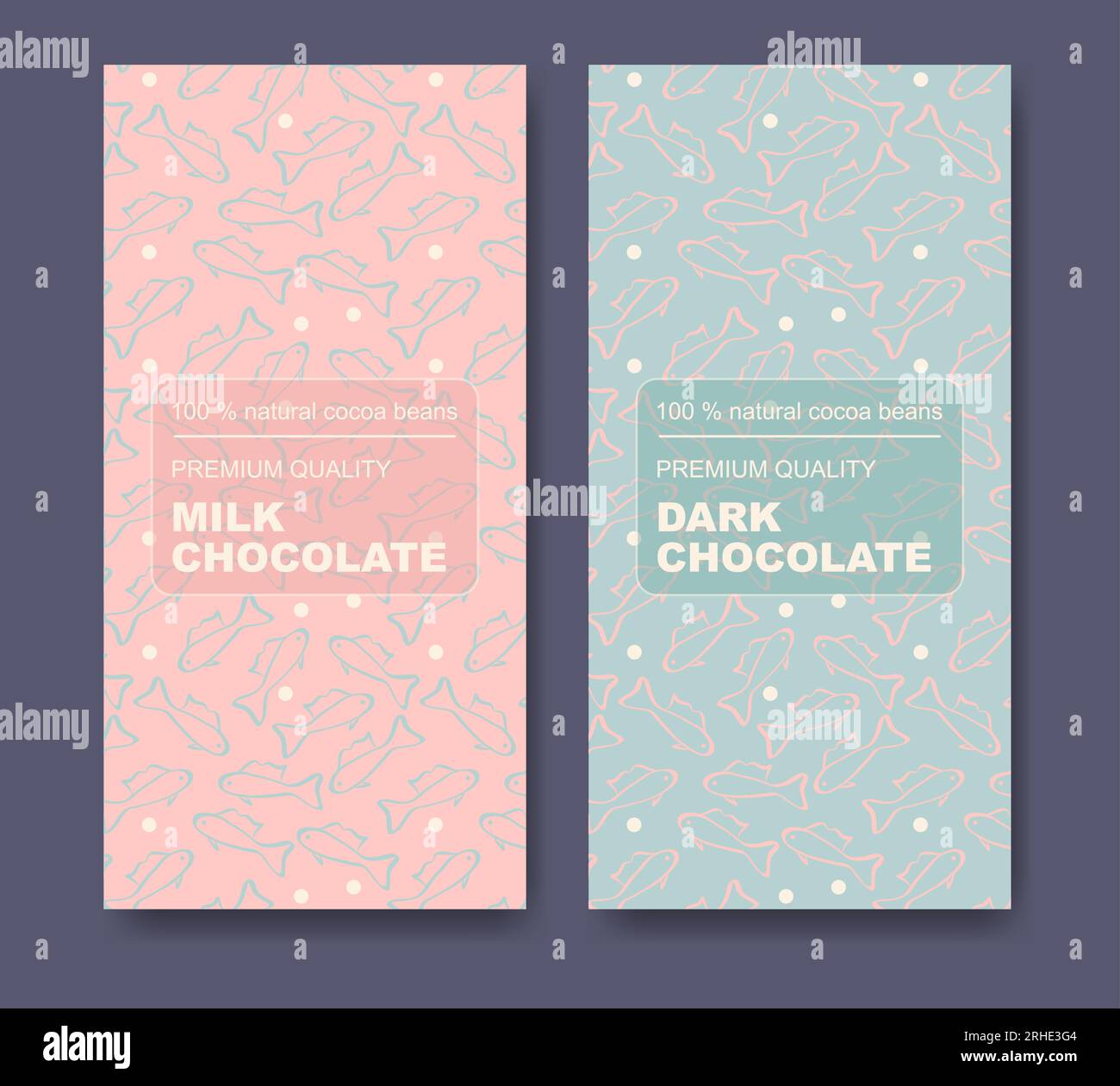 The original finest chocolate abstract vector package design label set ...
