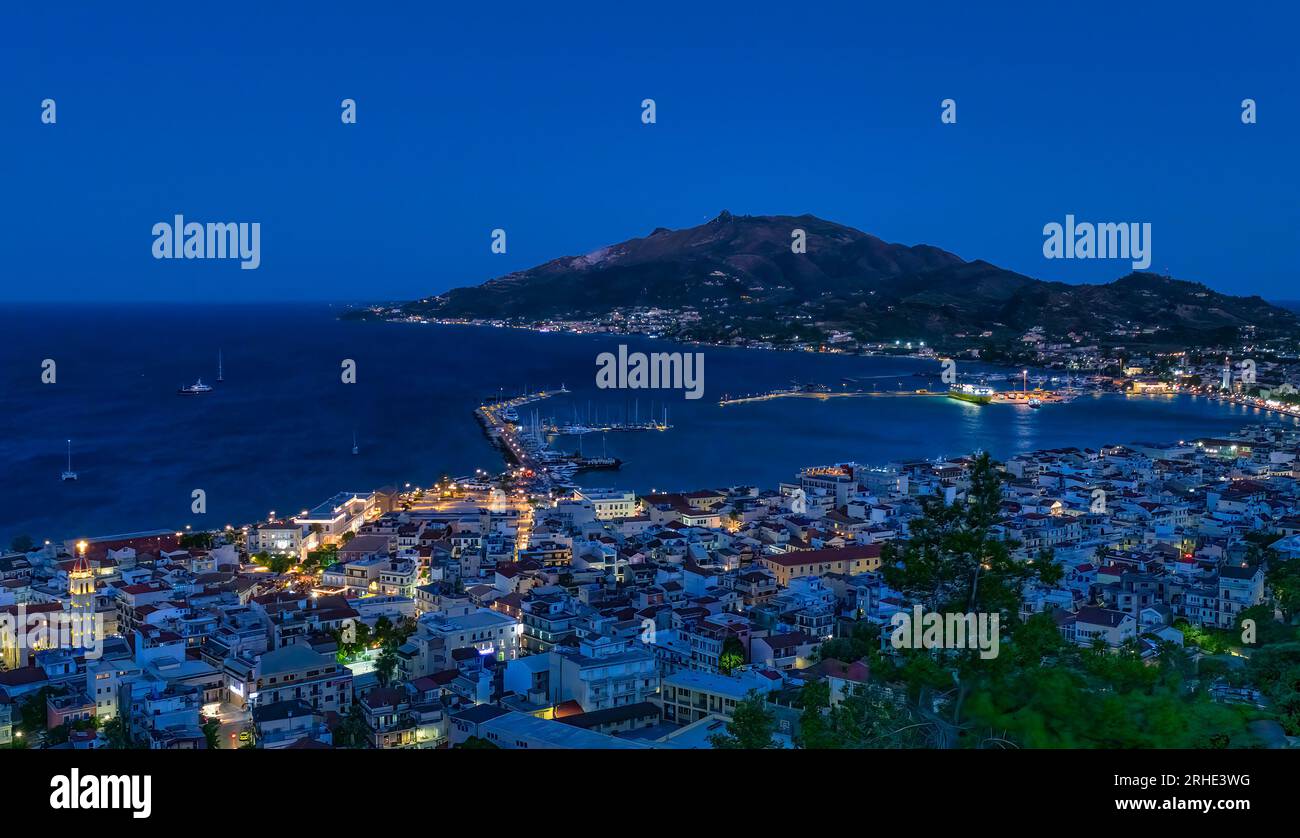 Zakynthos island in Greece. View from Bochali village Stock Photo - Alamy