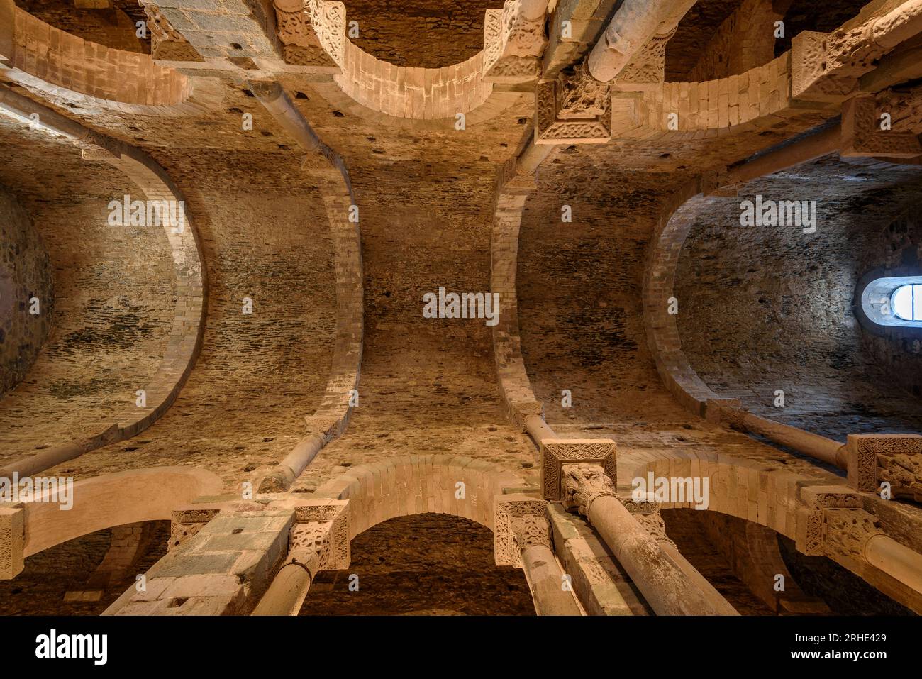 Vaults of the Romanesque church of Sant Pere de Rodes (Alt Empordà ...