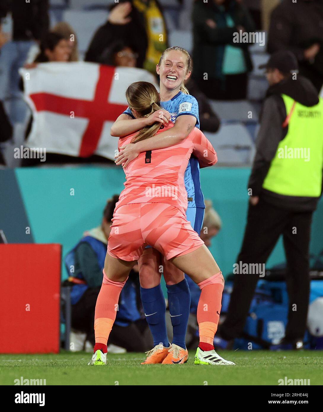 England goalkeeper Mary Earps and Keira Walsh celebrate after the final ...