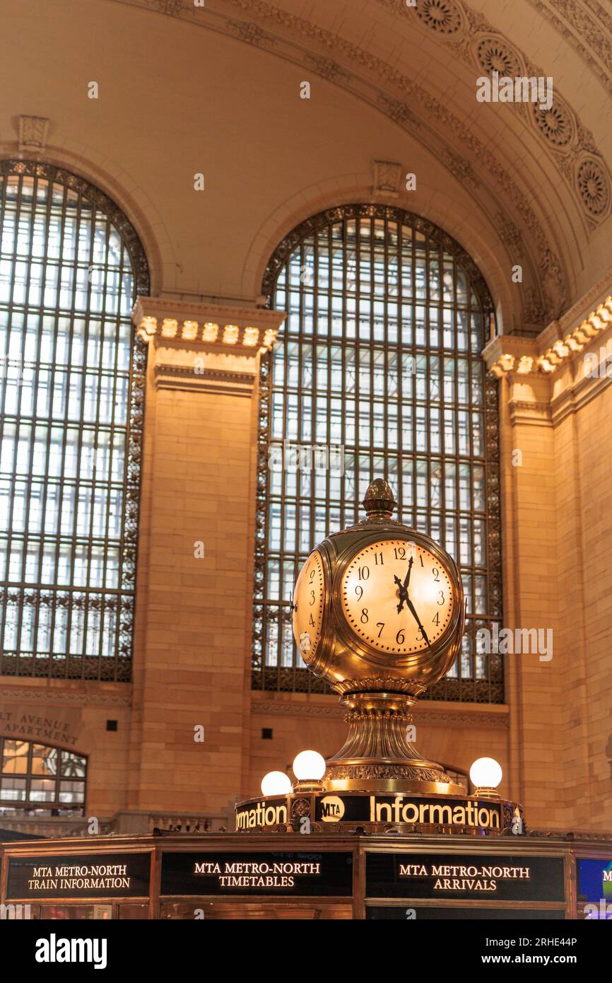 Grand Central Terminal classic Clock, New Yorc City, USA Stock Photo ...