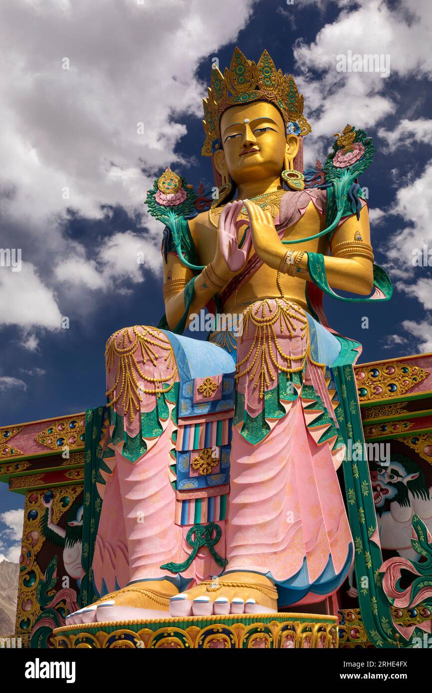 India, Ladakh, Nubra Valley, Diskit, Gyalwa Chamba (Maitreya Buddha ...