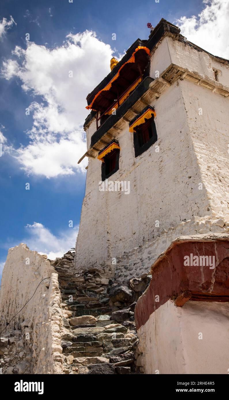 India, Ladakh, Nubra Valley, Diskit Gompa, upper temple Stock Photo - Alamy