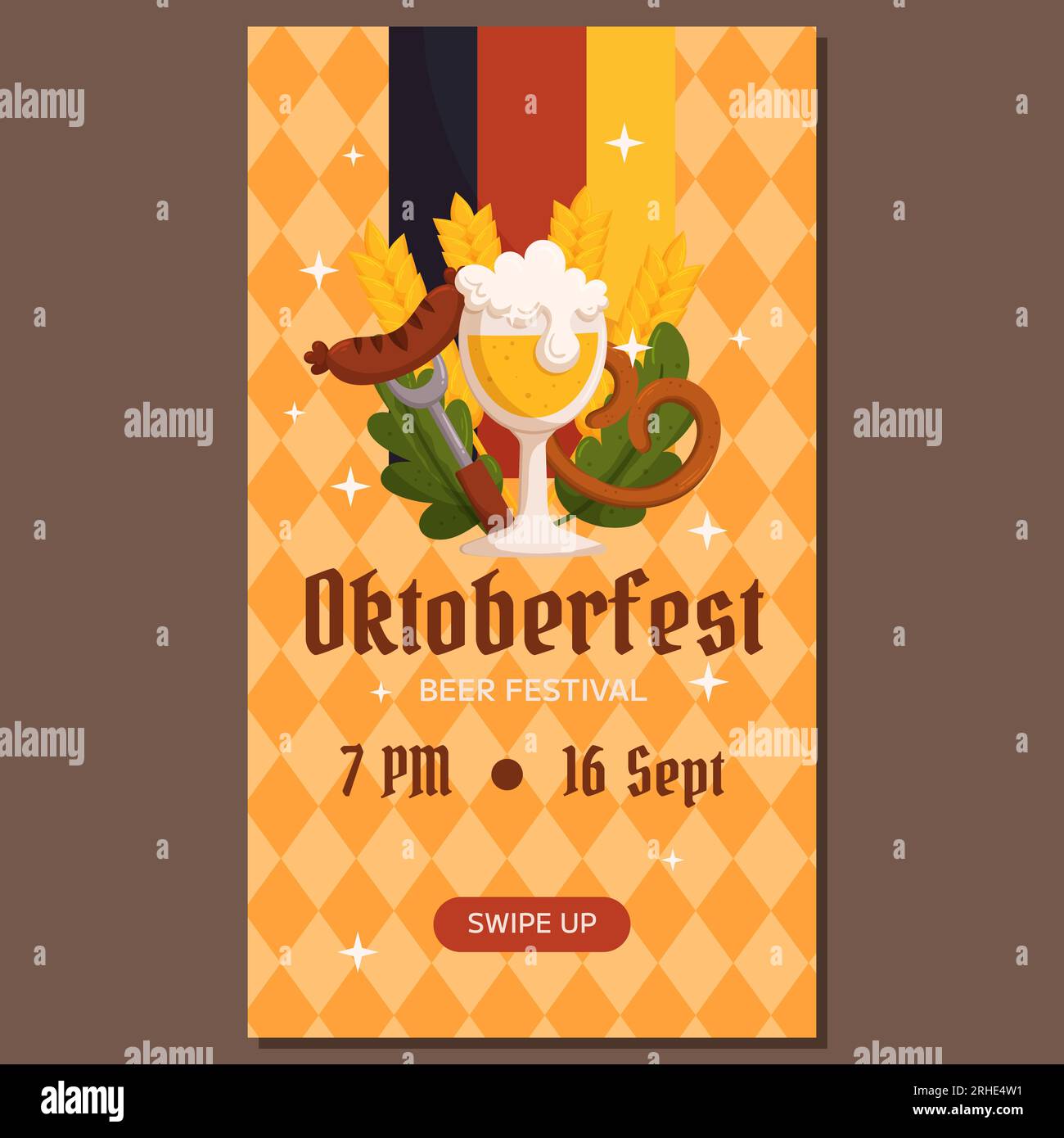 Beer festival vertical social Stock Vector Images - Alamy