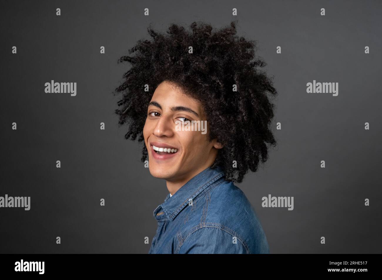 Contented smiling guy looking happy and pleased Stock Photo - Alamy