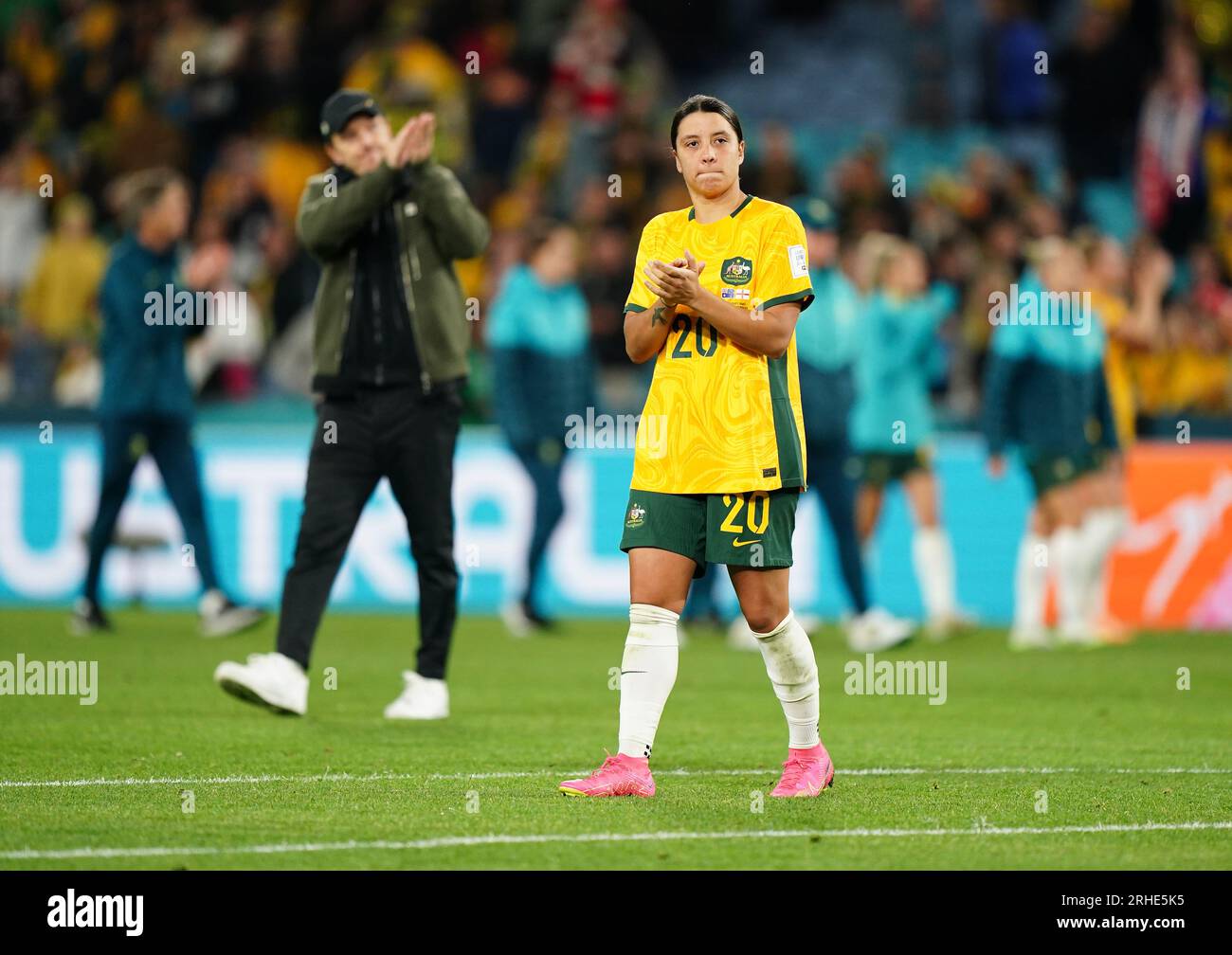 Australia's Sam Kerr looks dejected after the FIFA Women's World Cup ...