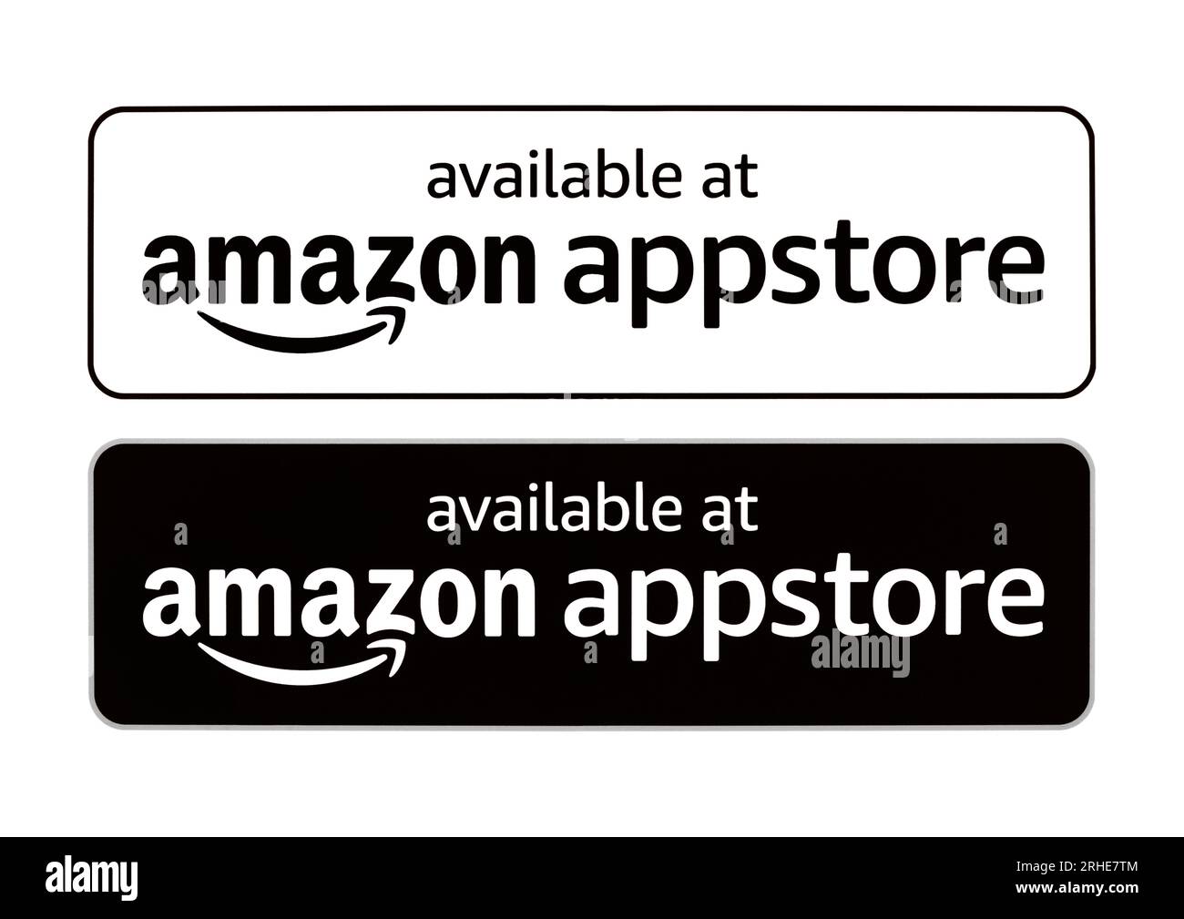 Kiev, Ukraine - August 28, 2022: Black and white Available at Amazon ...