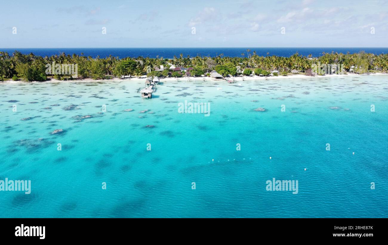 Fakarava aerial hi-res stock photography and images - Alamy