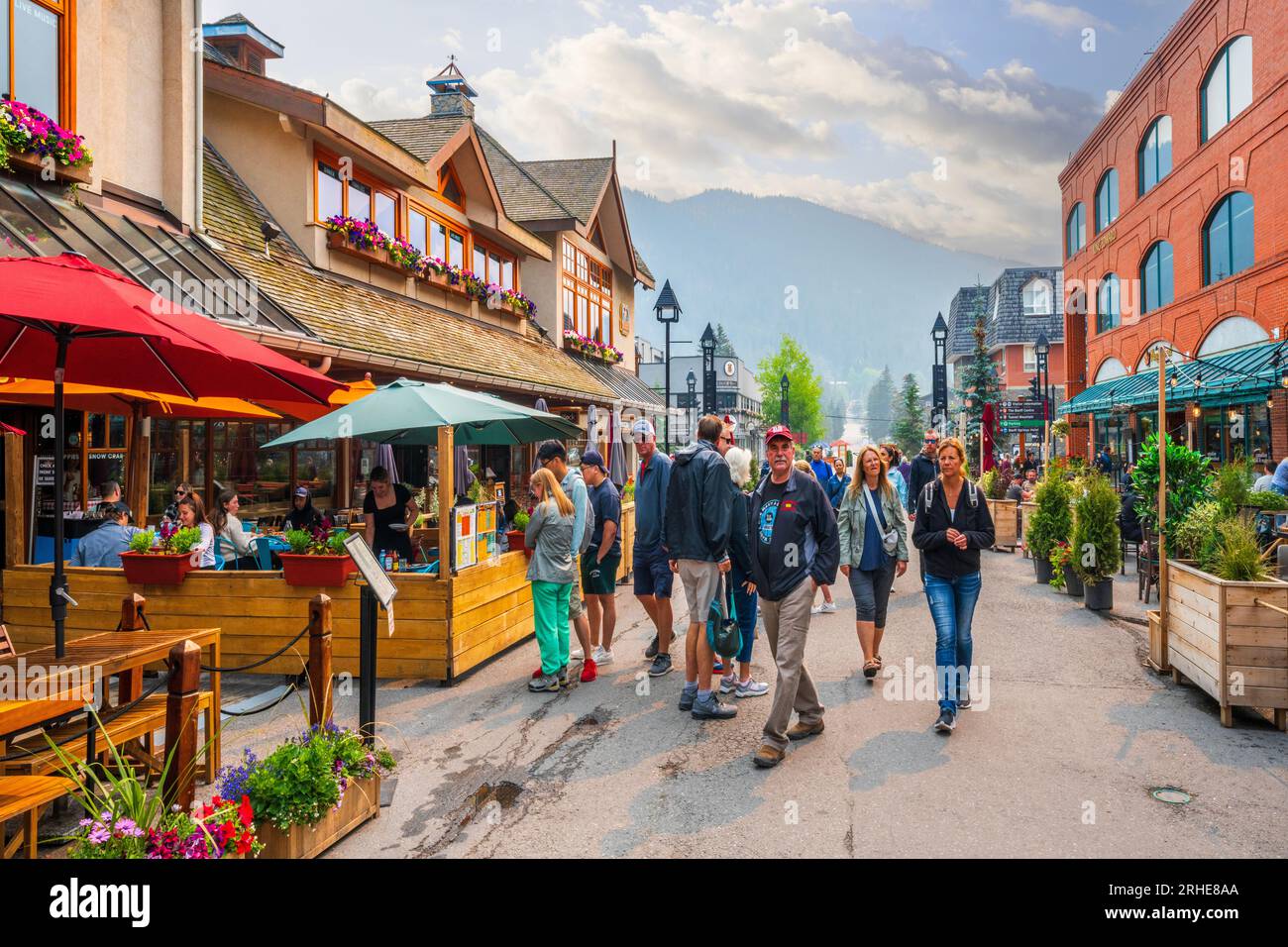 Town of Banff Banff National Park, Canadian Rockies, Alberta, Canada. Banff National Park ...
