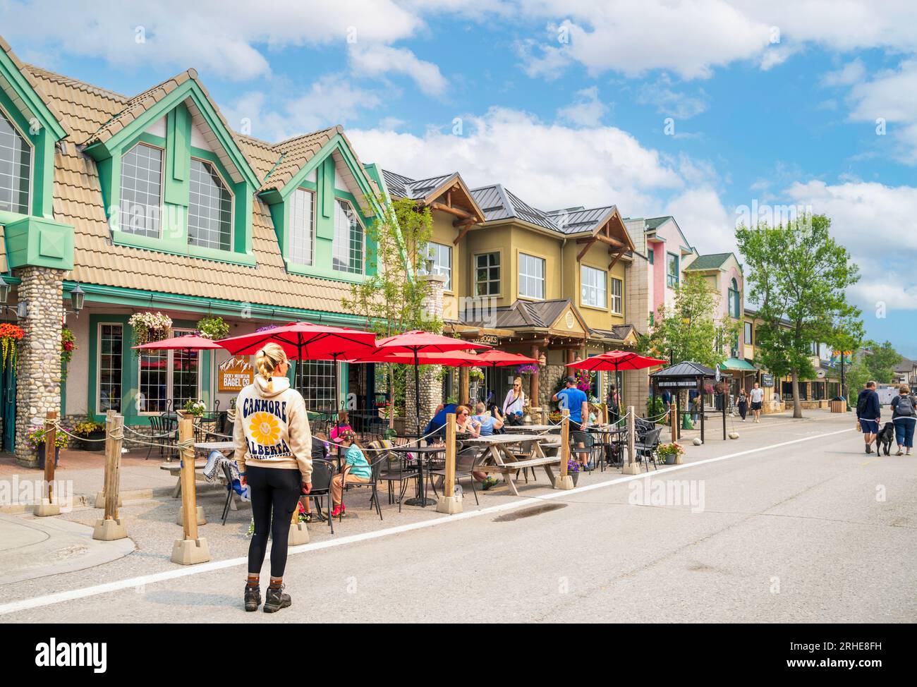 Town of Canmore Banff National Park, Canadian Rockies, Alberta, Canada ...
