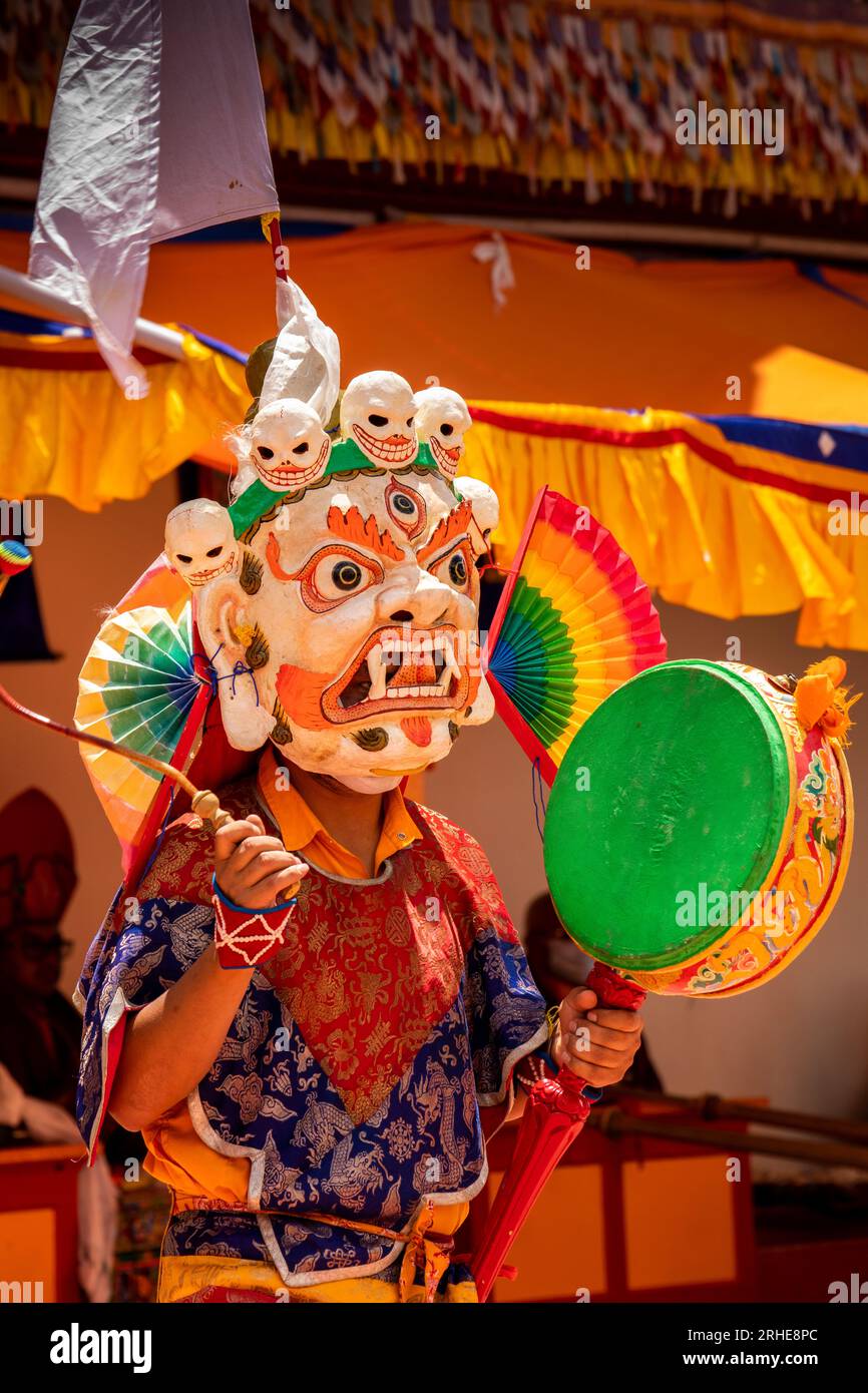 India, Ladakh, Leh Valley, Sakti, Takthok, Tak tok Tsechu, festival ...