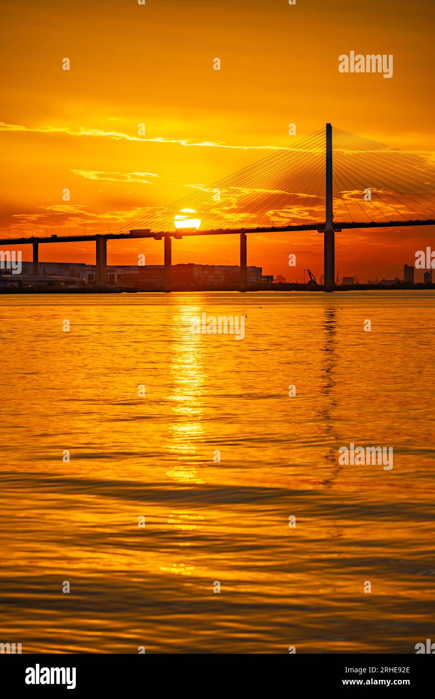 The Queen Elizabeth II bridge Known as the Dartford bridge across the ...